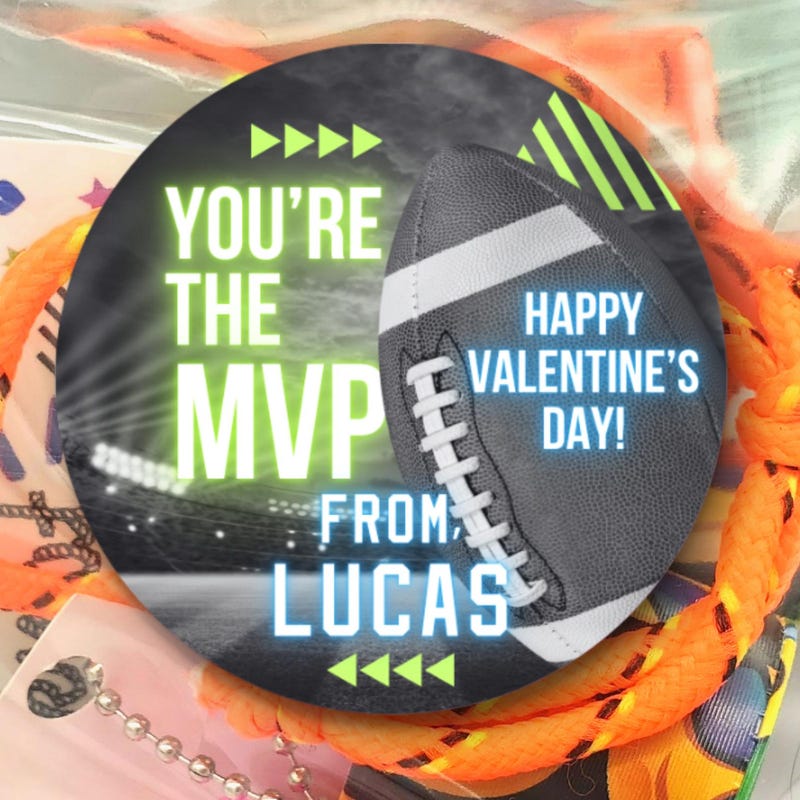 Football Valentine - Etsy