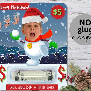 Photo Money Holder Card, Stocking Stuffer, Christmas Money Card ...