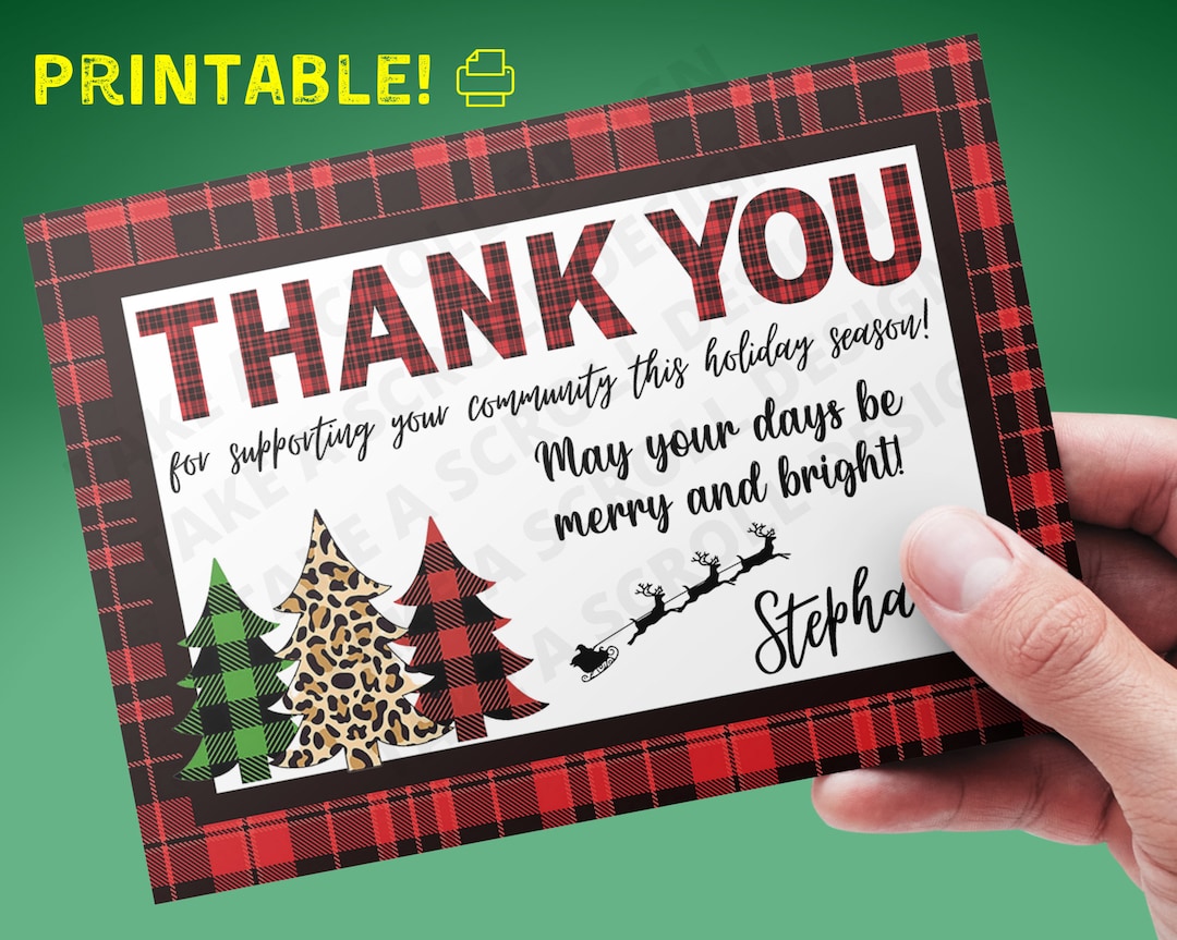 Printable Delivery Driver Christmas Holiday Rating Cards, Personalized ...