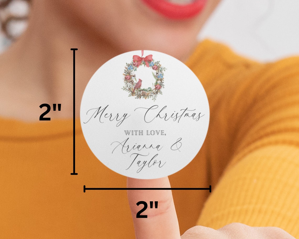 Christmas Gift Labels, Personalized Stickers for Gifts, Christmas Favor ...