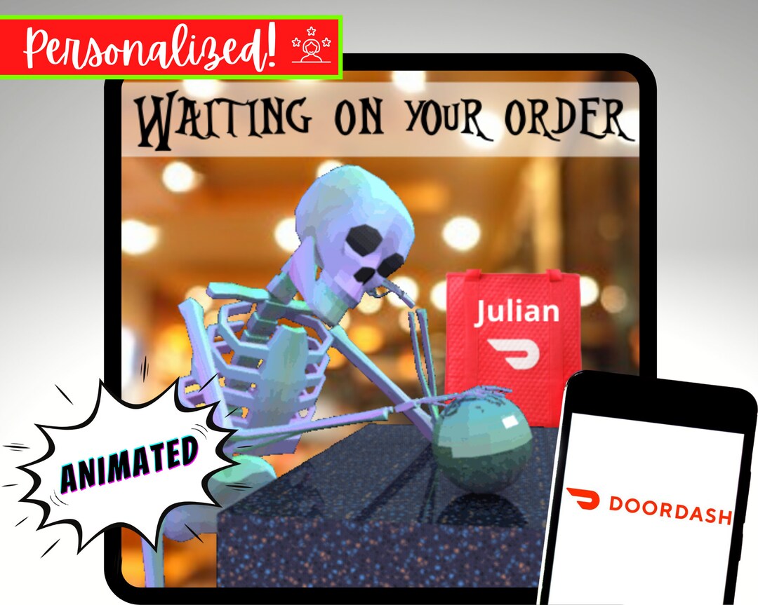 Doordash Halloween Animated Thank You Rating Text for Delivery Drivers ...