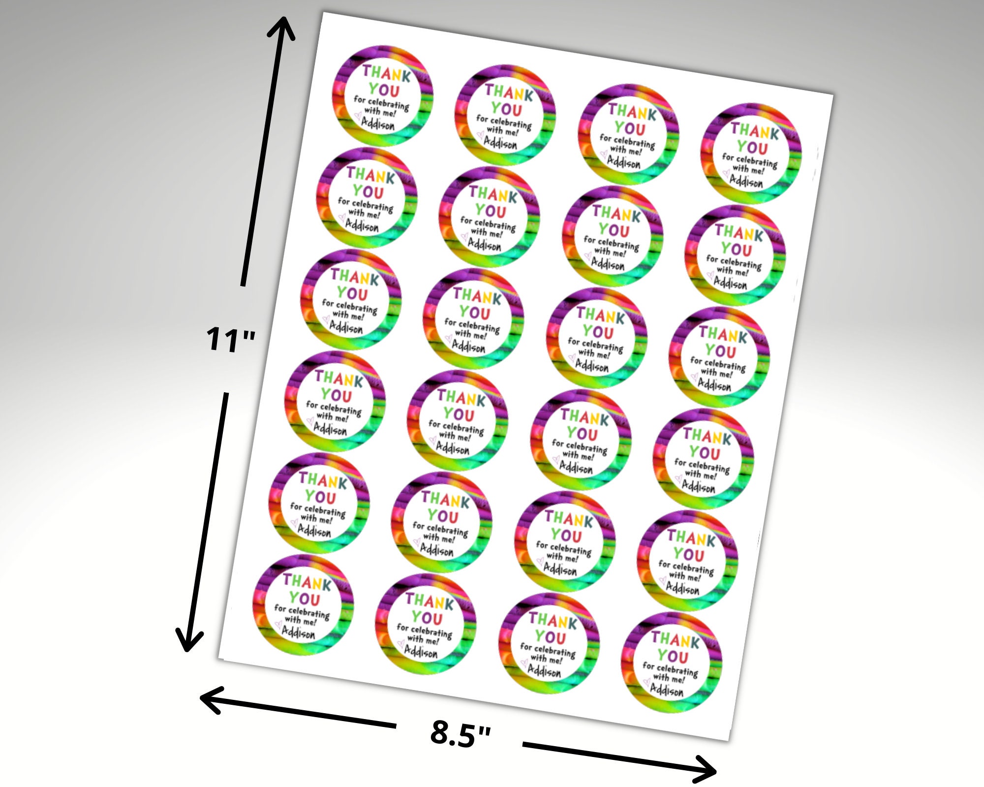 Birthday Party Stickers Personalized for Girls Stickers for - Etsy