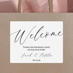 Welcome Bag Stickers Wedding, Hotel Welcome Bag Stickers Bulk ...