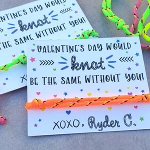Friendship Bracelet Printable Valentines Day Cards, Classroom Party ...