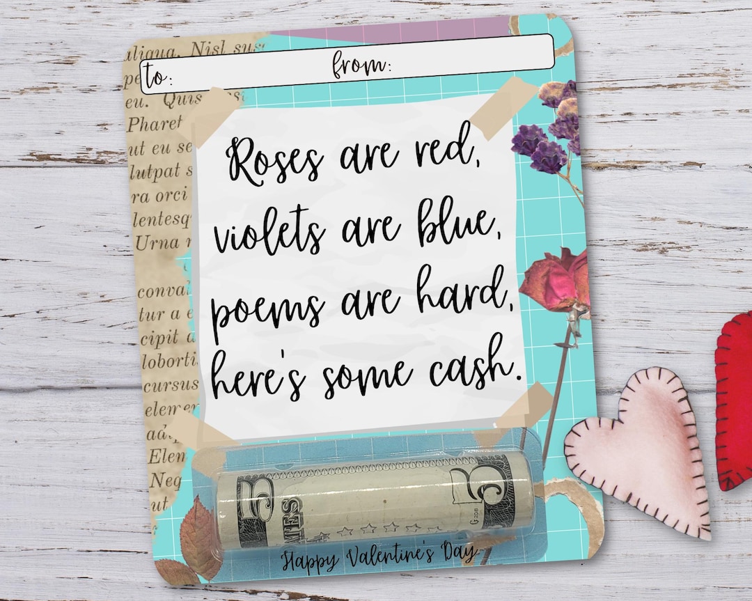 Valentines Day Money Card, Valentines Day Gift for Teen, Valentine's ...