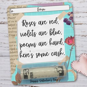 Valentines Day Money Card, Valentines Day Gift for Teen, Valentine's ...