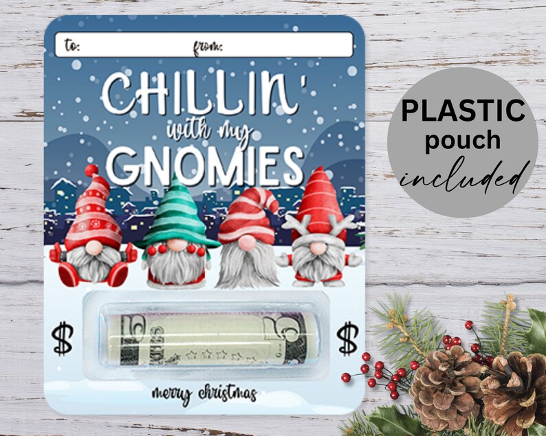 Santa Money Holder Card Stocking Stuffer Christmas Money - Etsy