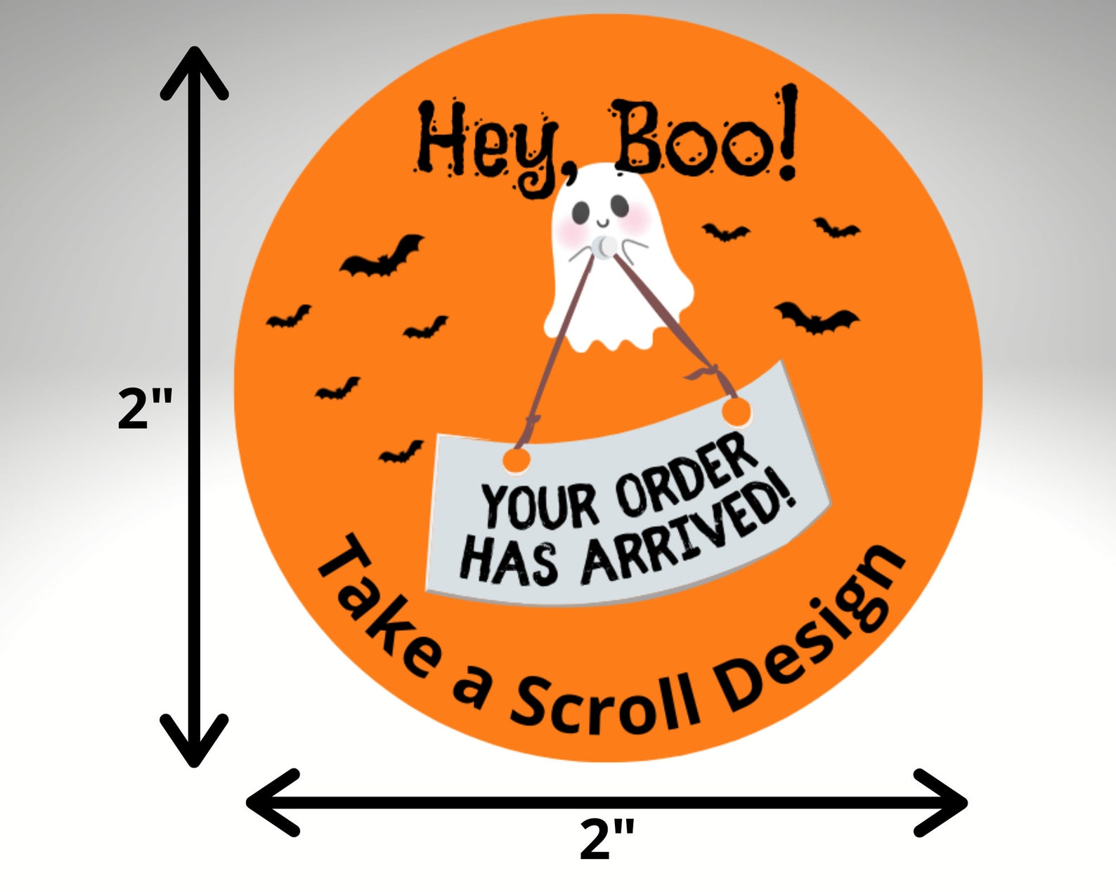 Hey Boo, Halloween Thank You Stickers, Small Business Packaging ...
