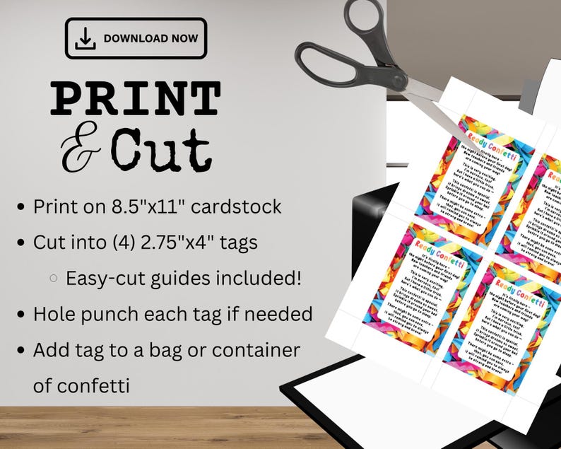 Ready Confetti Tags Printable, Back to School Gift for Student From ...