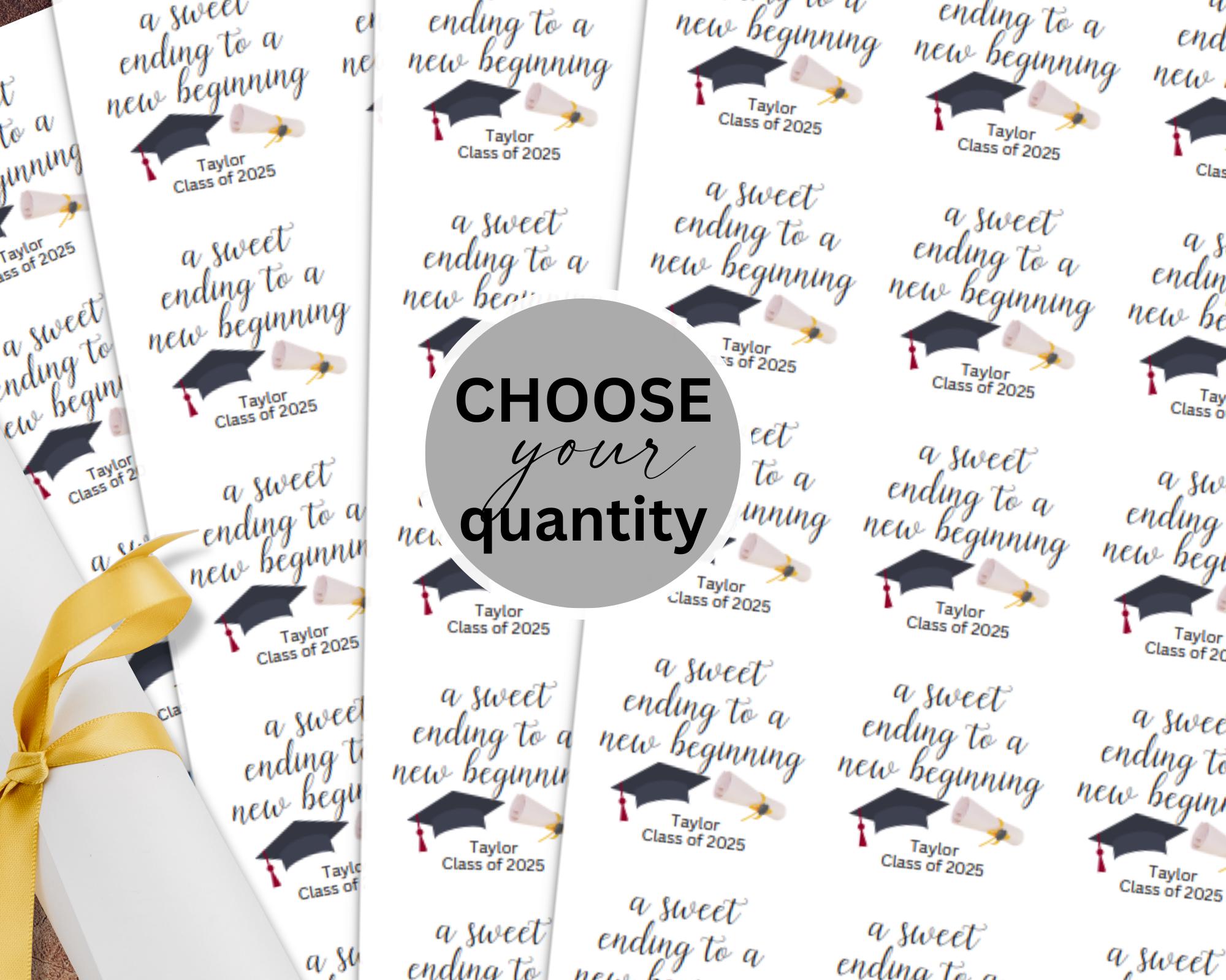 Graduation Stickers for Favors, Graduation Decorations 2025, Custom ...