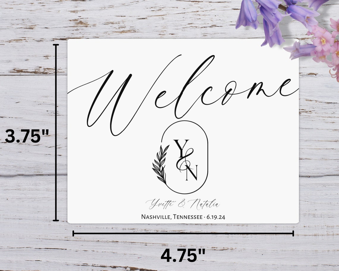 Welcome Bag Stickers With Wedding Logo, Hotel Bag Stickers Bulk ...