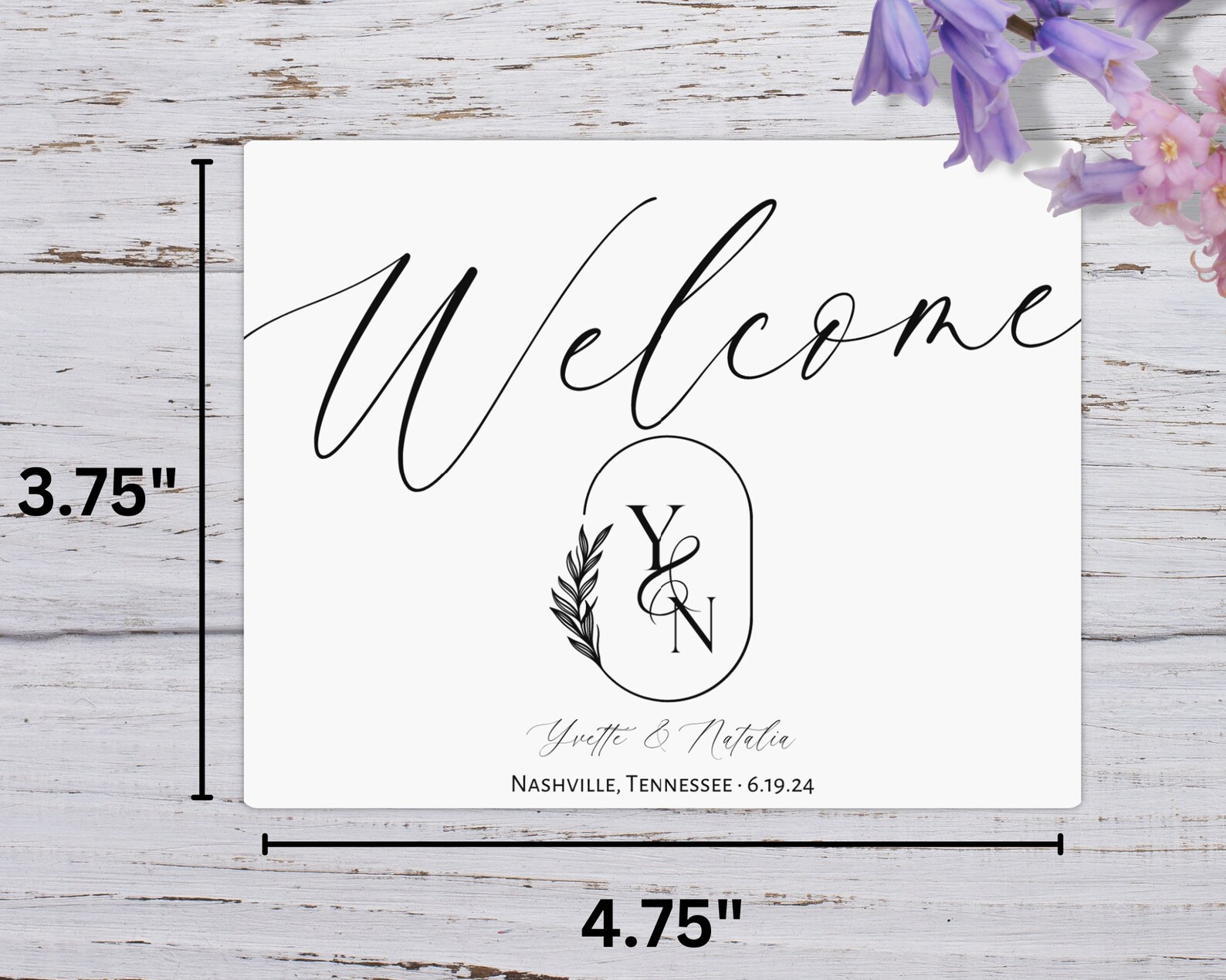 Welcome Bag Stickers With Wedding Logo, Hotel Bag Stickers Bulk ...