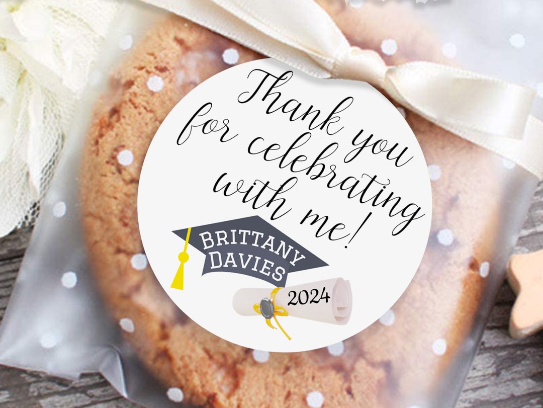 Graduation Thank You Stickers, Graduation Decorations 2025, Custom ...