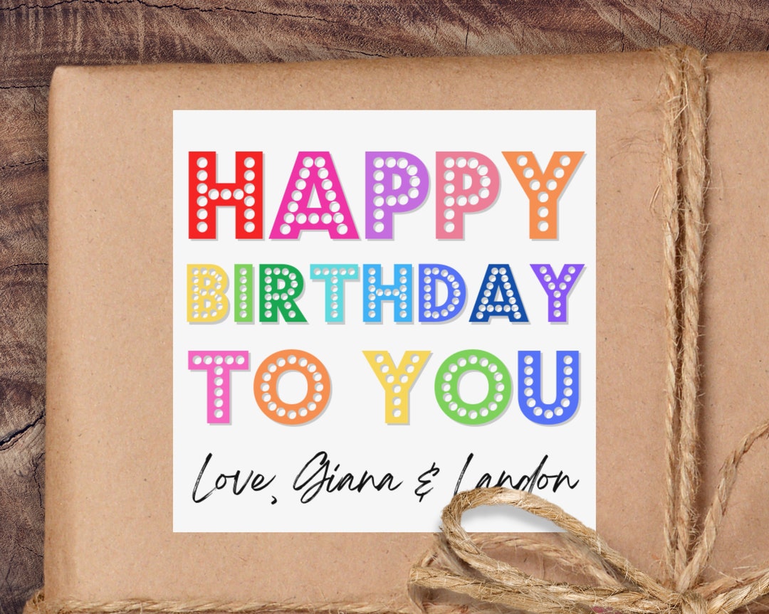 Personalized Gift Labels, Gift Tag Stickers for Kids, Family Gift ...