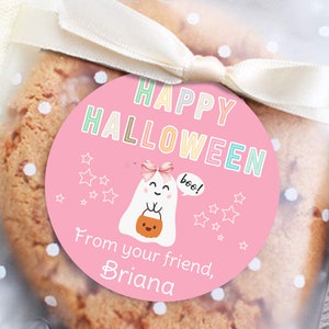 Halloween Stickers for Treat Bags, Favor Labels for Classroom Party ...