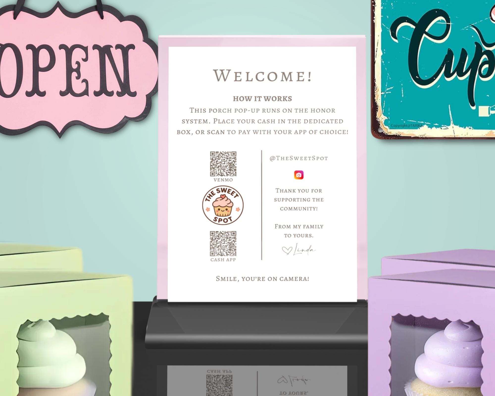 Farmstand Sign How to Pay, Printable Farmstand Honor System Sign, Honor ...
