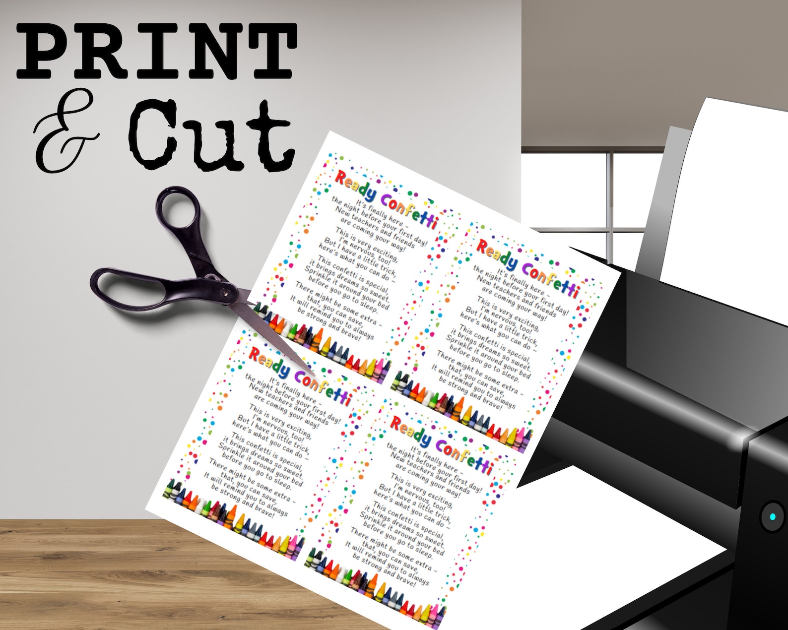 Ready Confetti Printable Back to School Night Before First - Etsy