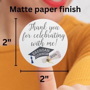 Graduation Thank You Stickers, Graduation Decorations 2025, Custom ...