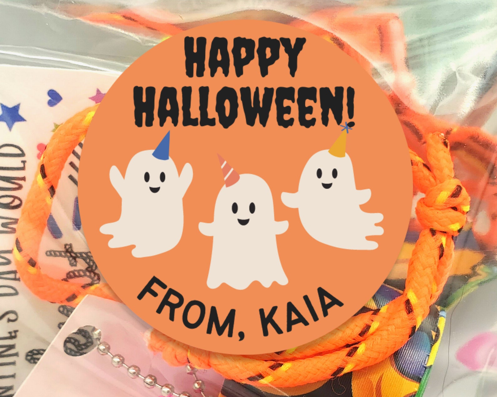 Halloween Stickers for Treat Bags, Favor Labels for Classroom Party ...