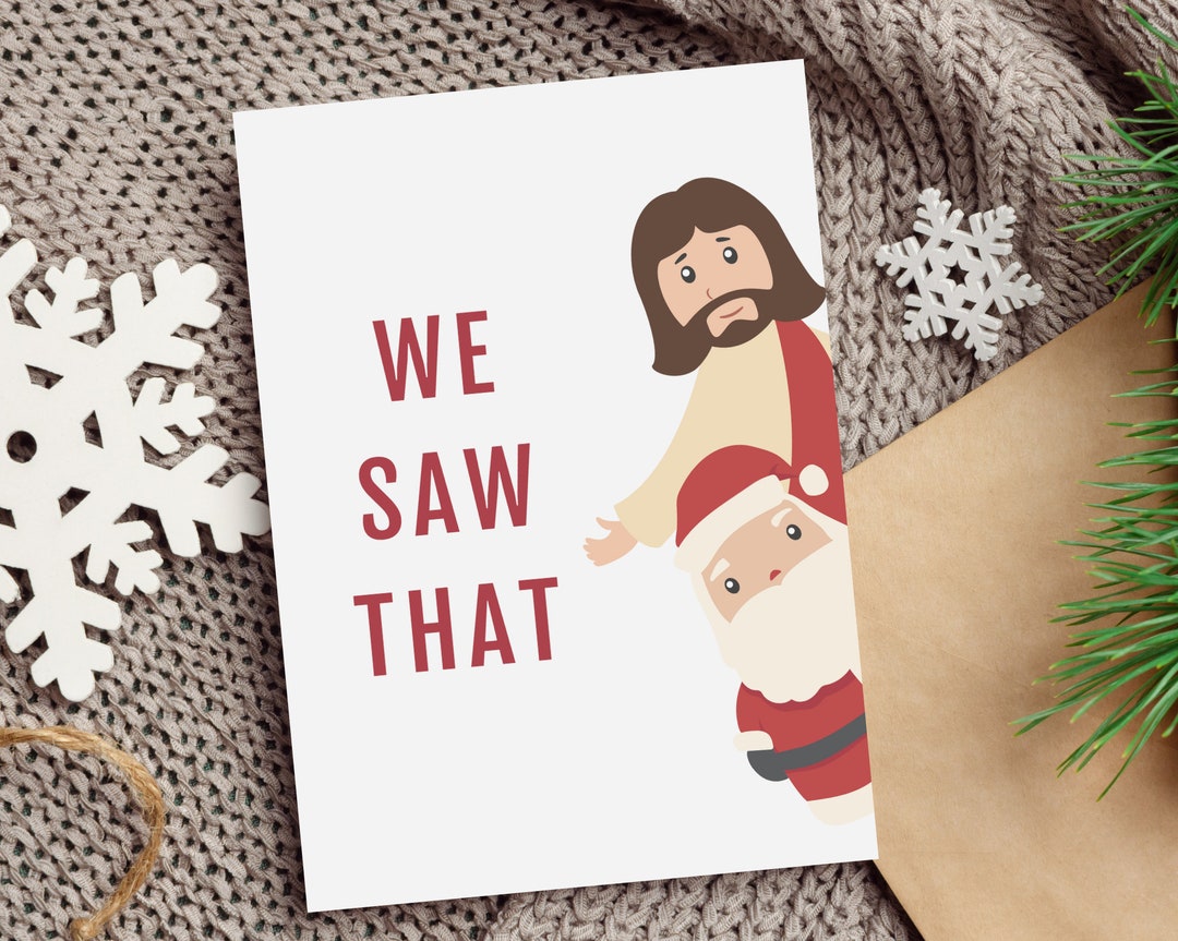 Funny Christmas Card Printable, Instant Download Christmas Card ...