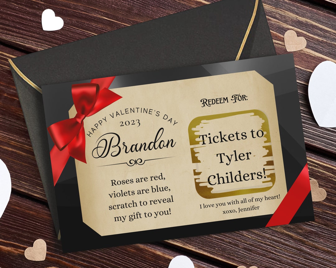 Valentine's Day Scratch off Card, Surprise Trip Reveal, Custom Coupon ...