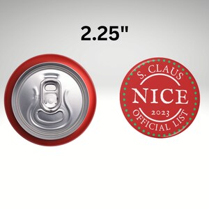 Nice List Badge and Poem From Santa, Nice Button Pin, Letter From Santa ...