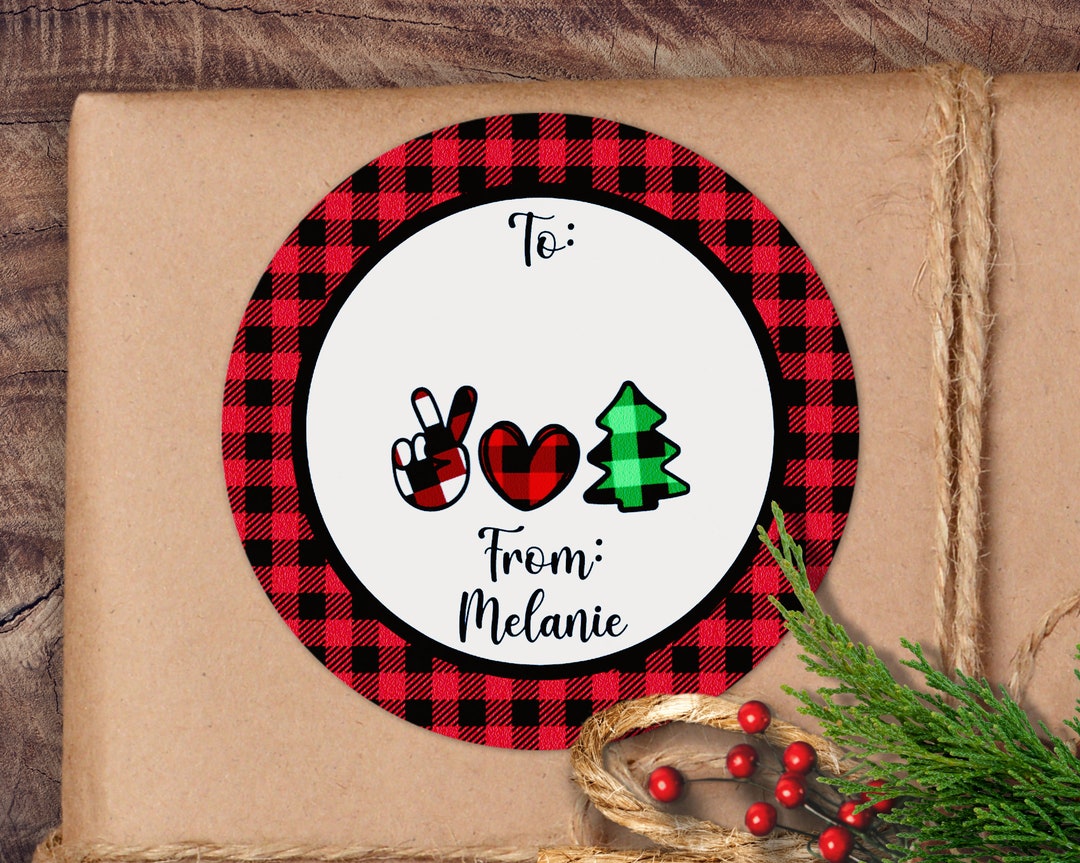 Christmas Gift Labels, Personalized Stickers for Gifts, Christmas to ...