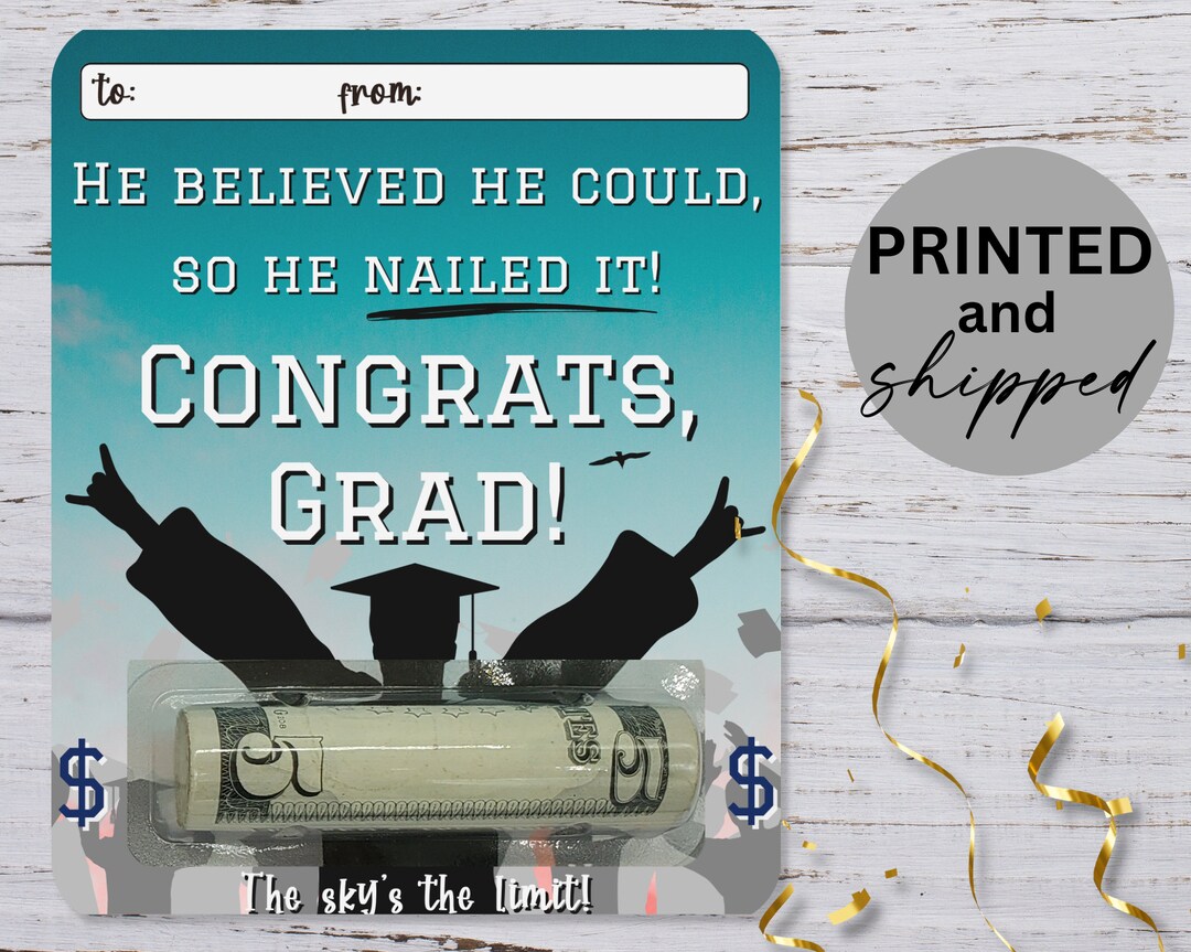 Graduation Money Card, Graduate Money Holder Card, Graduation Cash Gift ...