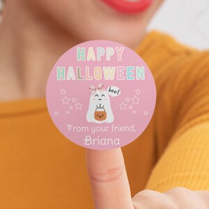 Halloween Stickers for Treat Bags, Favor Labels for Classroom Party ...