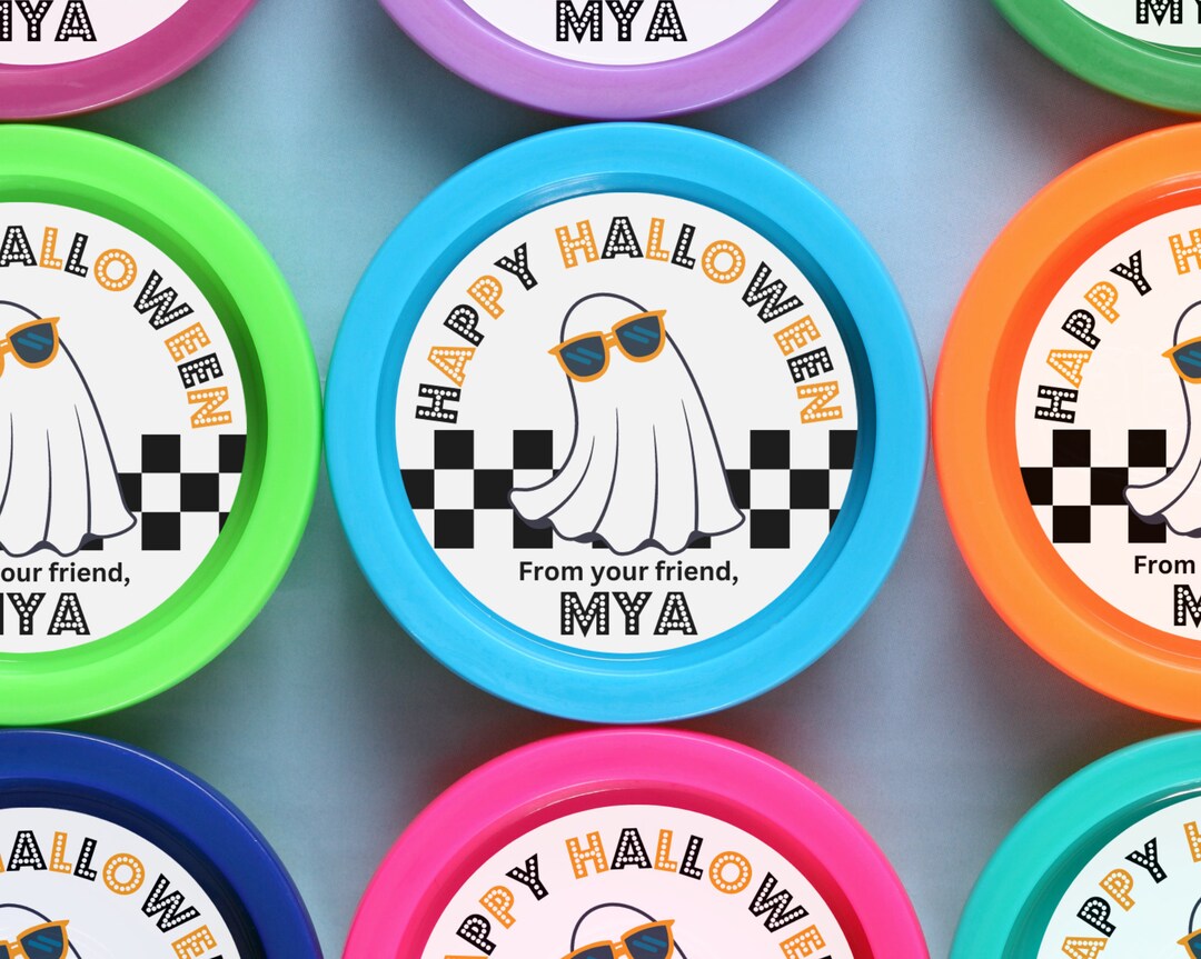 Halloween Stickers for Treat Bags, Favor Labels for Classroom Party ...