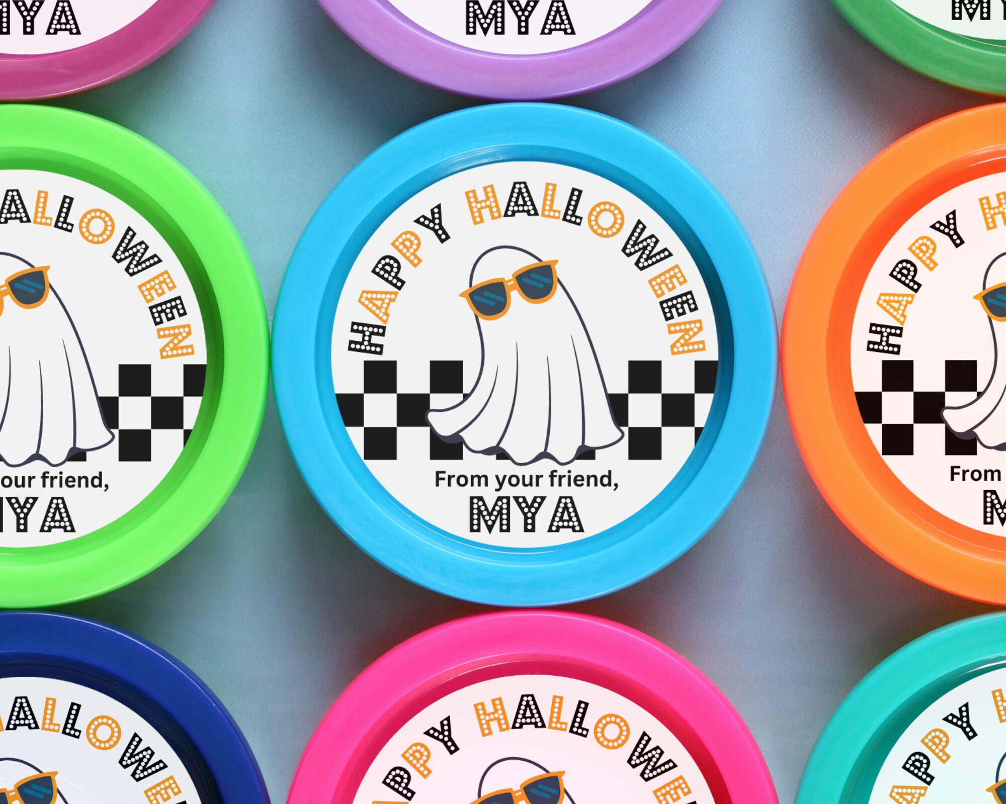 Halloween Stickers for Treat Bags, Favor Labels for Classroom Party ...