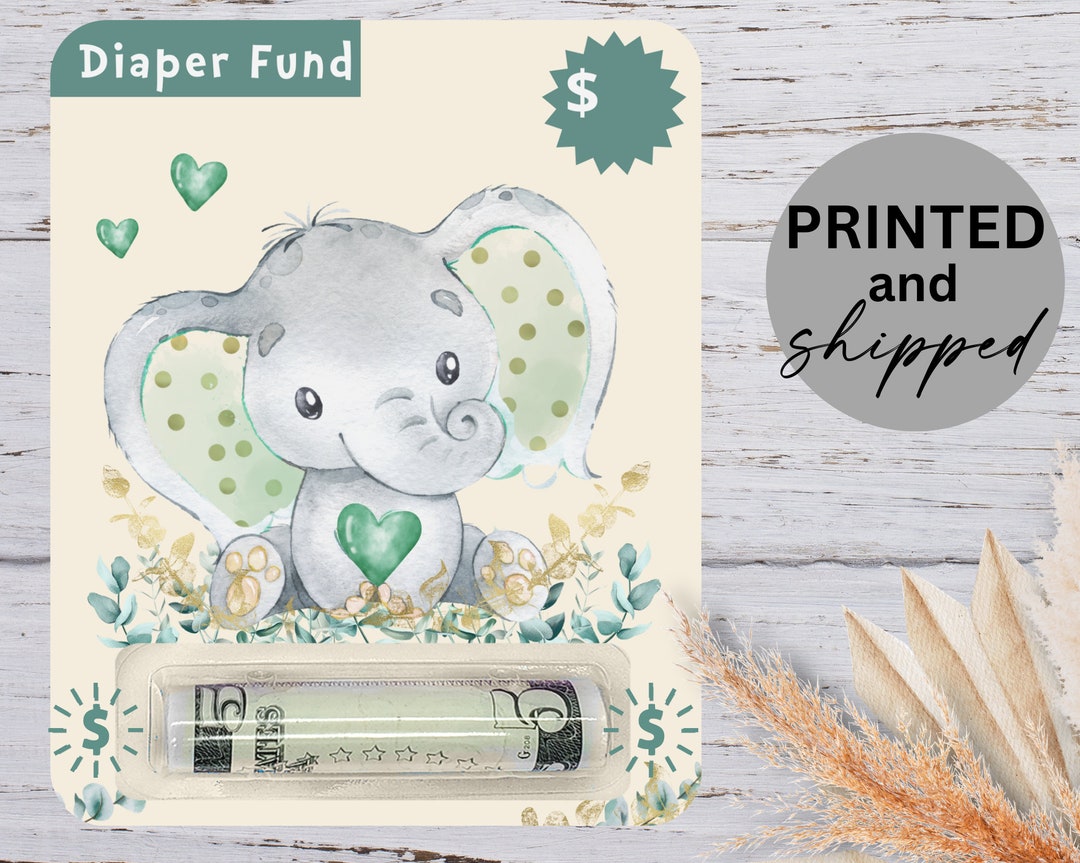Baby Shower Money Card, Cash Gift for Baby Shower, Diaper Fund Card ...