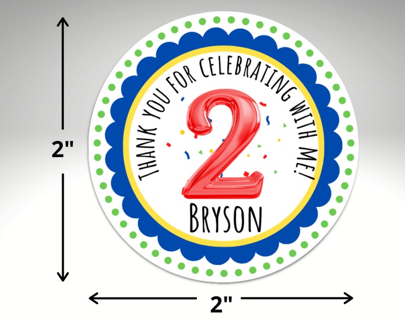Personalized Birthday Stickers Labels for Party Favor Goodie - Etsy