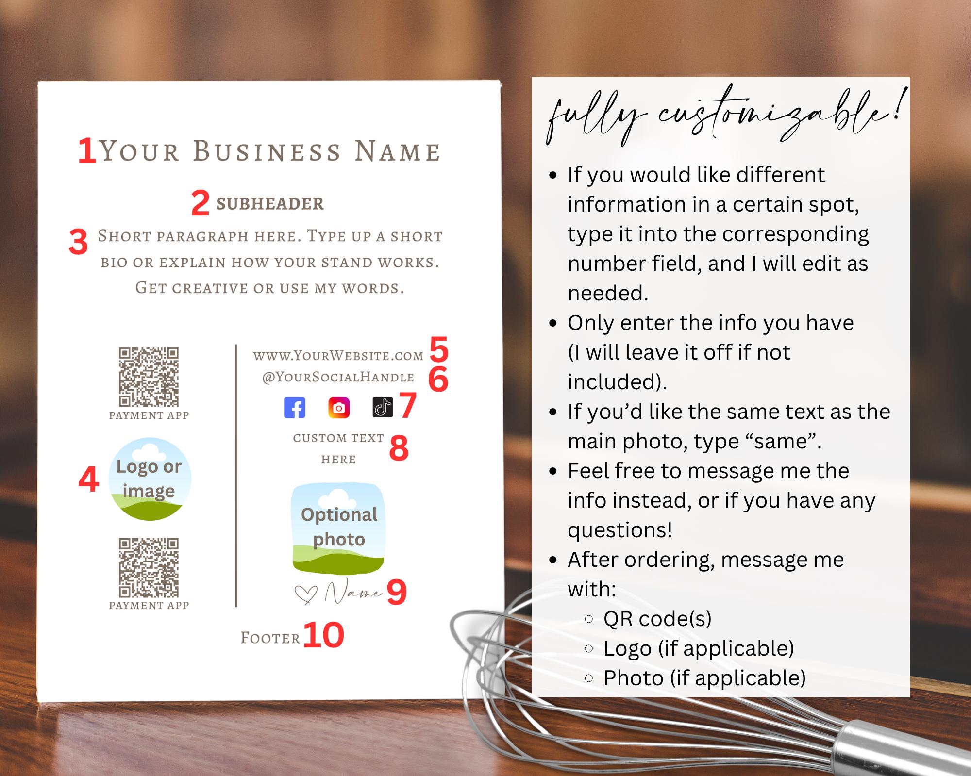 Farmstand Sign How to Pay, Printable Farmstand Honor System Sign, Honor ...
