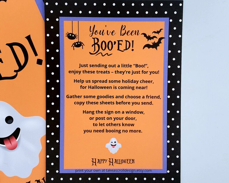 You've Been Booed PRINTABLE Boo Basket Kid Halloween - Etsy
