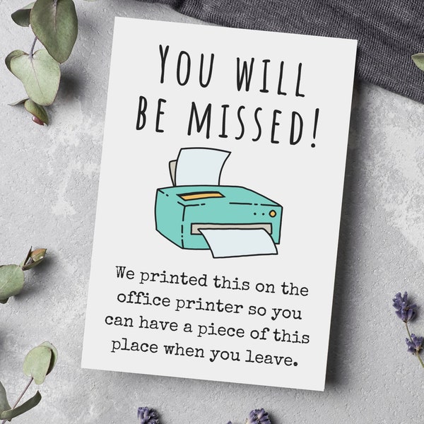 Goodbye Card for Manager - Etsy