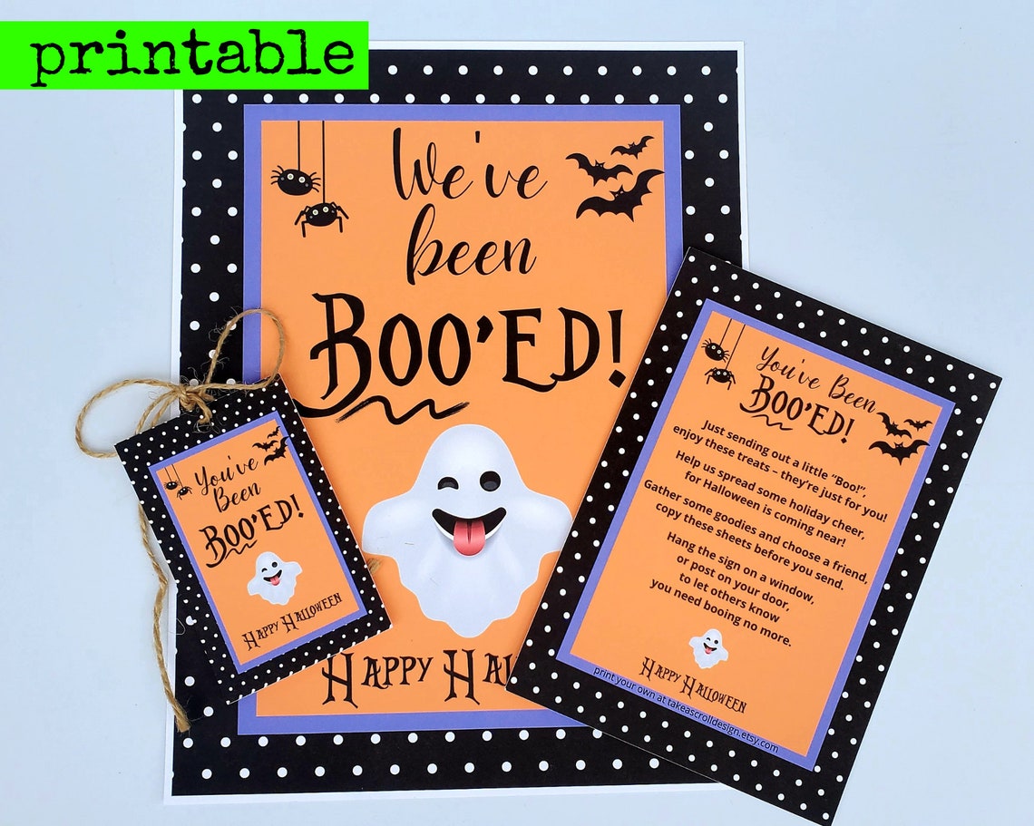 You've Been Booed PRINTABLE Boo Basket Kid Halloween - Etsy