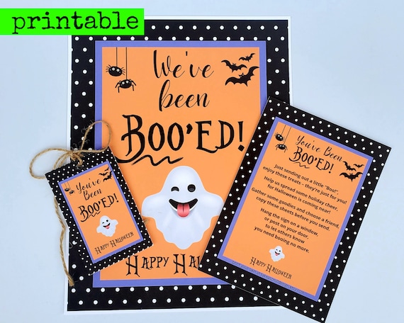 You've Been Booed PRINTABLE Boo Basket Kid Halloween - Etsy