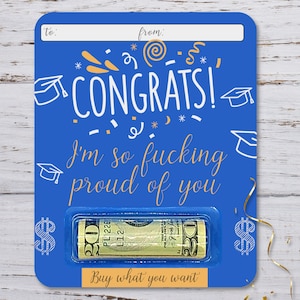 Congratulations Money Card, Graduate Money Holder Card, Graduation Cash ...