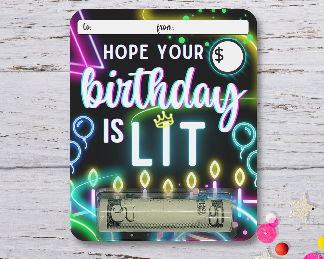 Birthday Money Card, Money Gift Ideas, Money Holder Gift Card, Cash ...