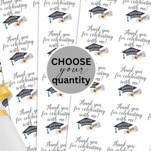 Graduation Thank You Stickers, Graduation Decorations 2025, Custom ...