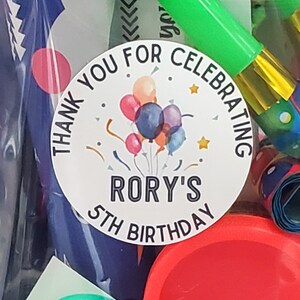 Goodie Bag for Kids Birthday, Child Party Favor, Birthday Sticker ...