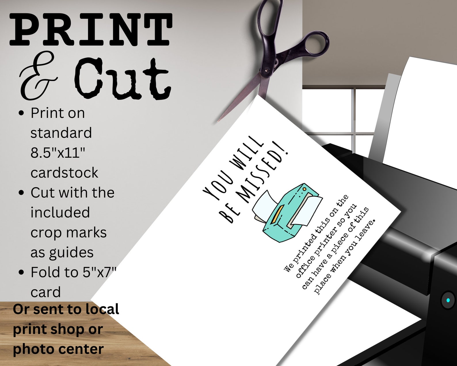 Printable Card for Retirement, Co Worker Goodbye Card, Funny Boss ...