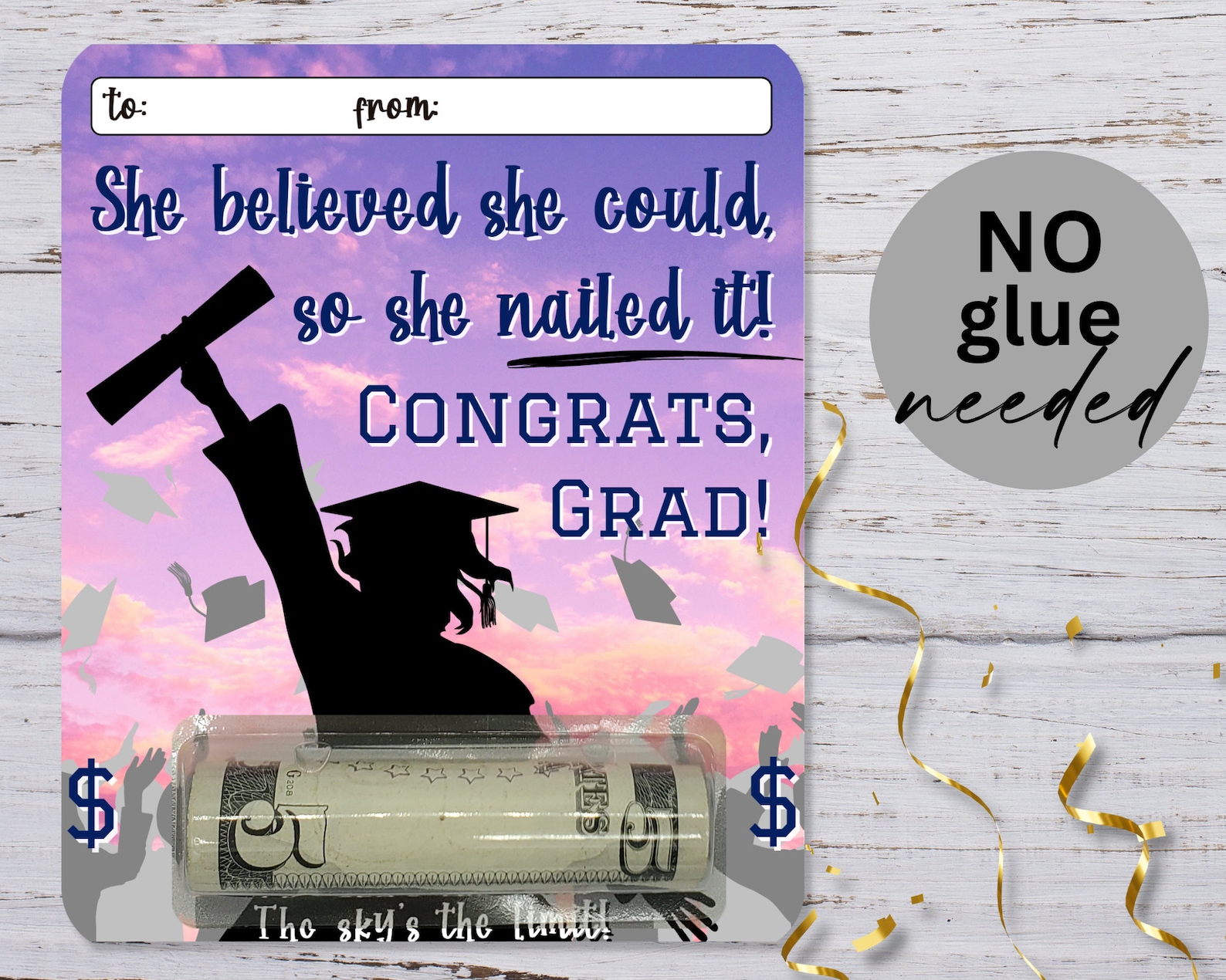 Graduation Money Card, Graduate Money Holder Card, Graduation Cash Gift ...
