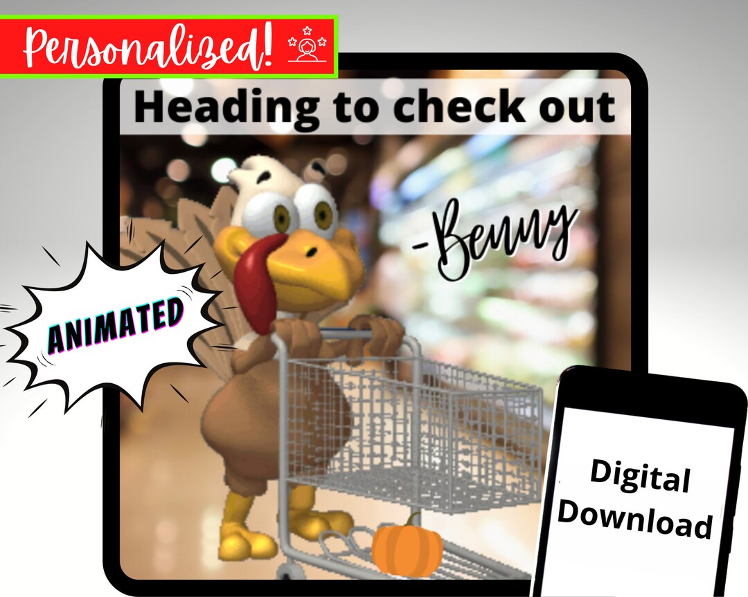 Shopper Thanksgiving Animated Rating Text! →personalized →digital ...