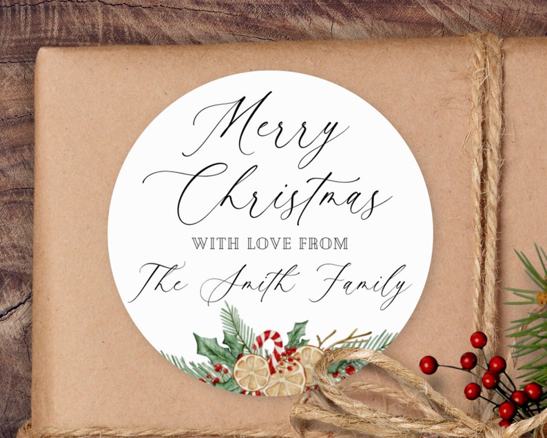 Christmas Gift Labels, Personalized Christmas Stickers, Christmas Gift ...