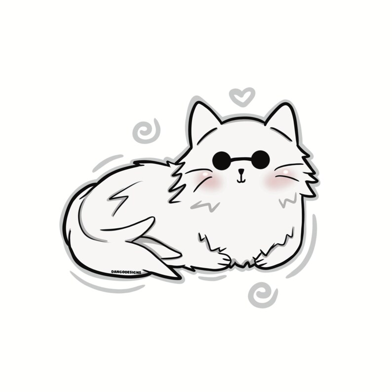 Gojo Cat Gojo Satoru Chibi Jujutsu Kaisen Anime Sticker | Etsy