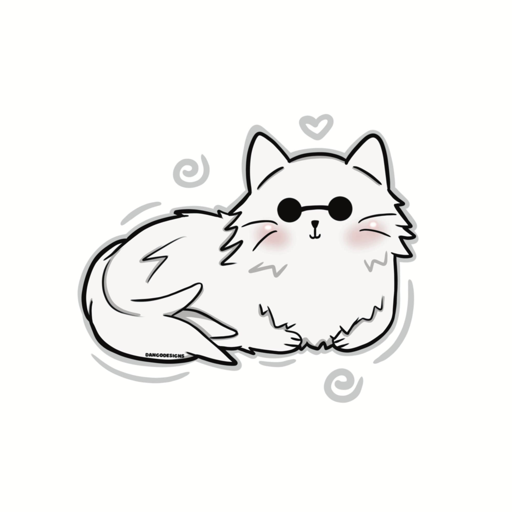 Gojo Cat Gojo Satoru Chibi Jujutsu Kaisen Anime Sticker Water-Resistant ...