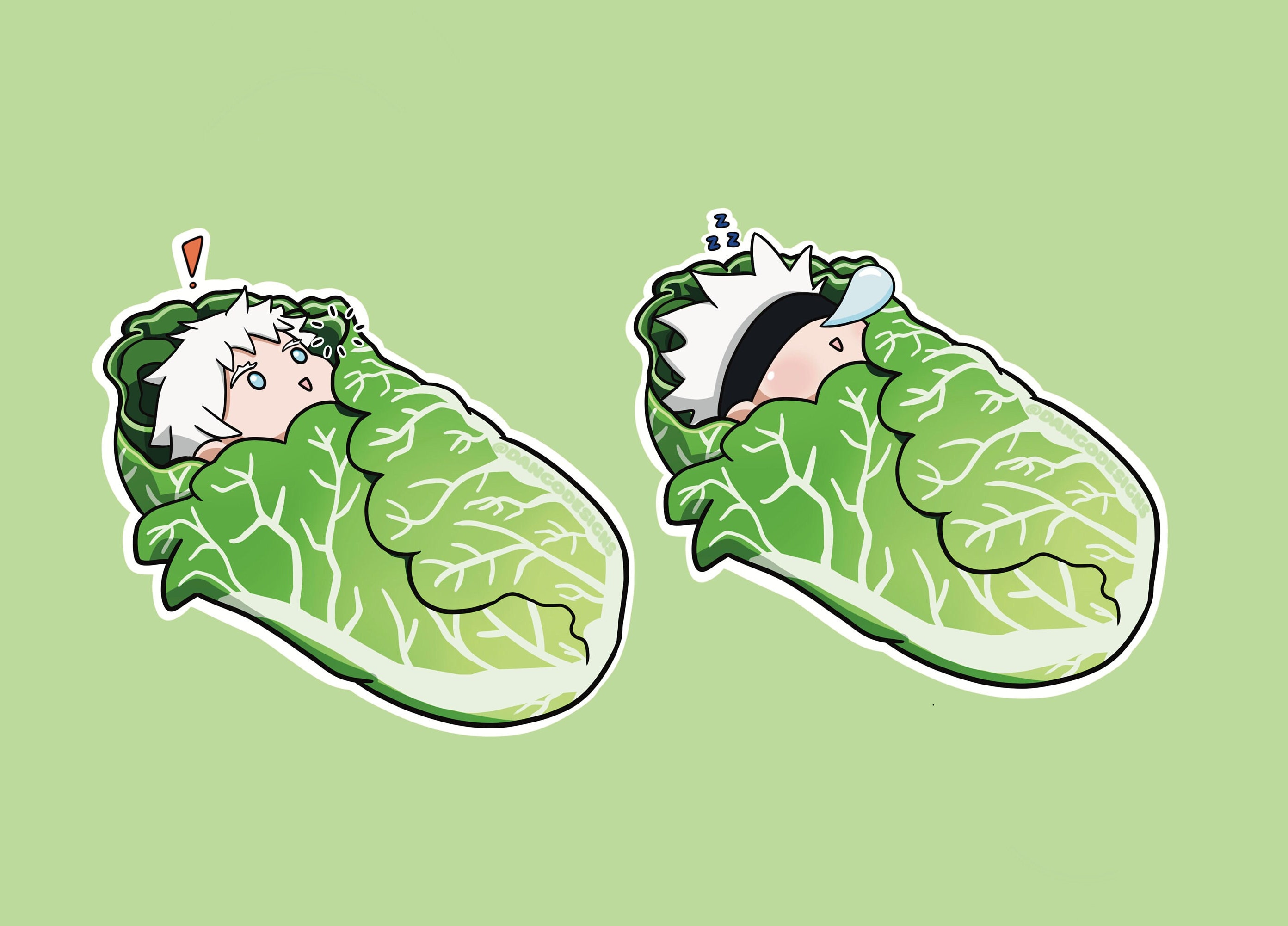 Gojo Cat Gojo Satoru Chibi Jujutsu Kaisen Anime Sticker Water-Resistant ...