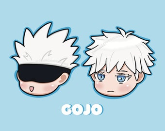 Gojo Cat Gojo Satoru Chibi Jujutsu Kaisen Anime Sticker Water-Resistant ...